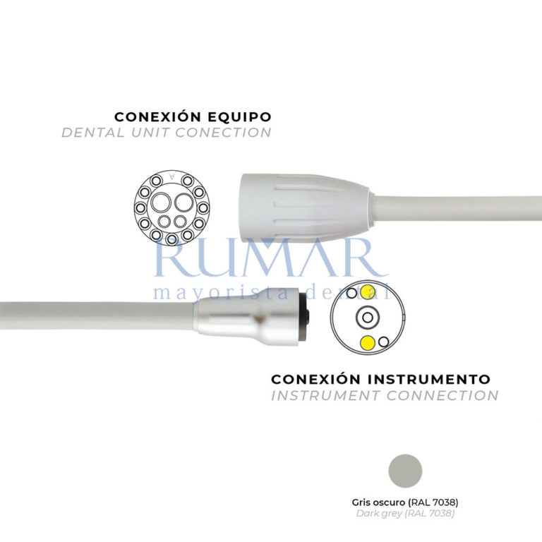 TKD micromotor hose for Bien Air MC2 IR, CEFLA connector, 135cm, dark ...
