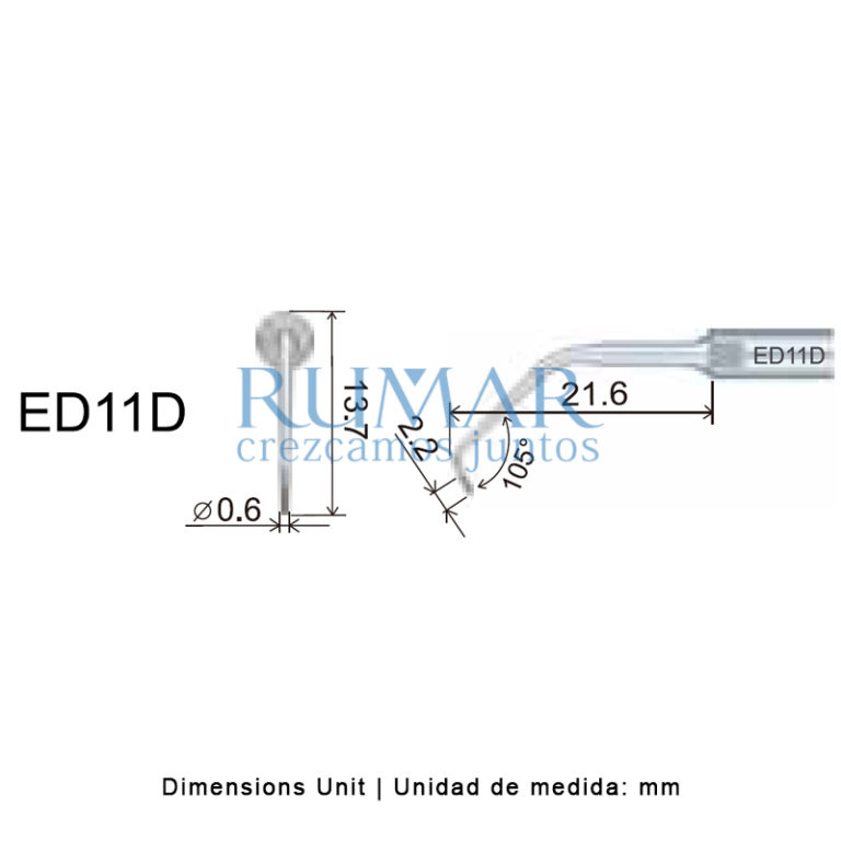 Woodpecker ED11 ultrasound tip compatible EMS, Endo • RUMAR