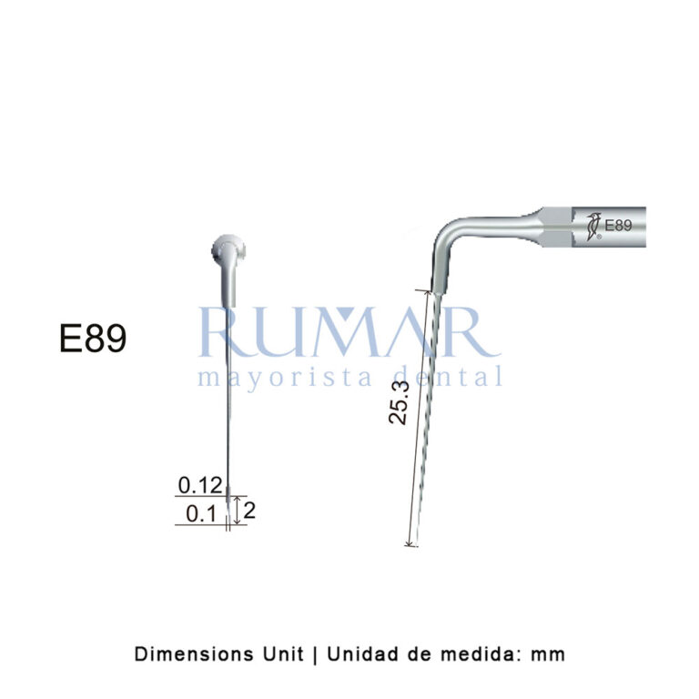 Ultrasonic tip E89 compatible EMS,® Endo • RUMAR