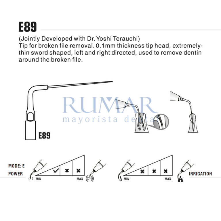Ultrasonic tip E89 compatible EMS,® Endo • RUMAR